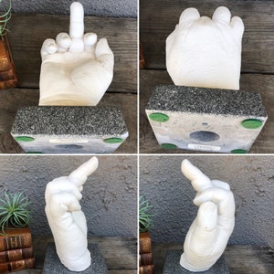 Hand Art Sculpture / Statue -middle Finger Hand Gesture -plaster / Cast ...