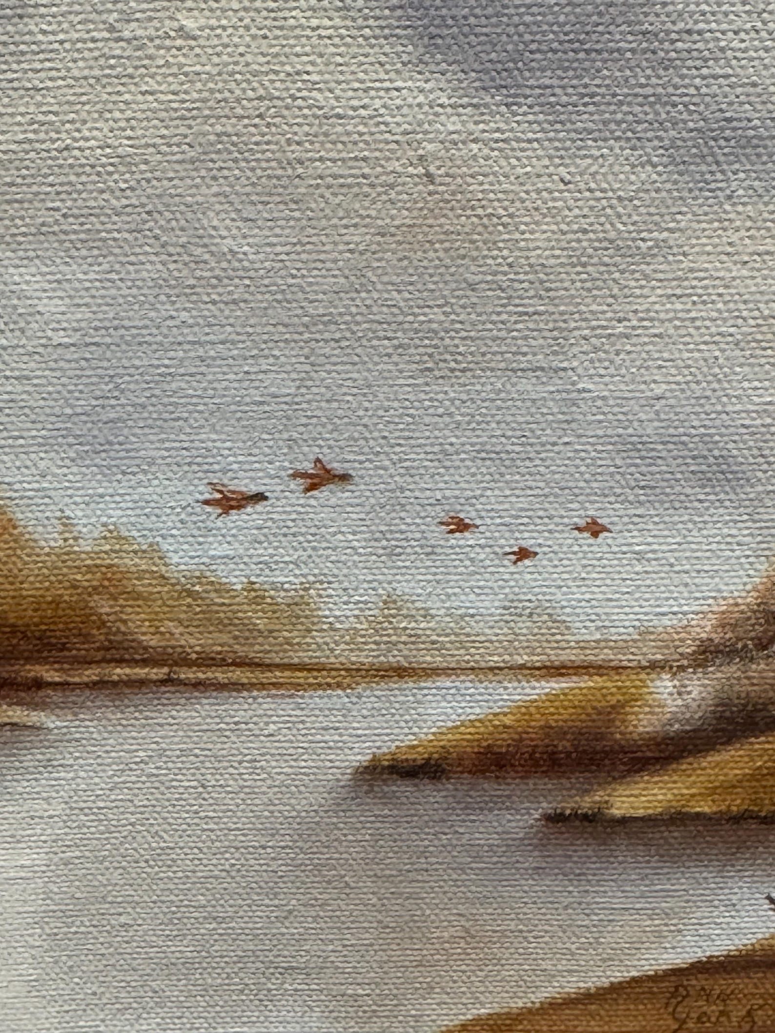 Original Signed Ann York Painting / Wall Art / Wall Hanging - Landscape ...