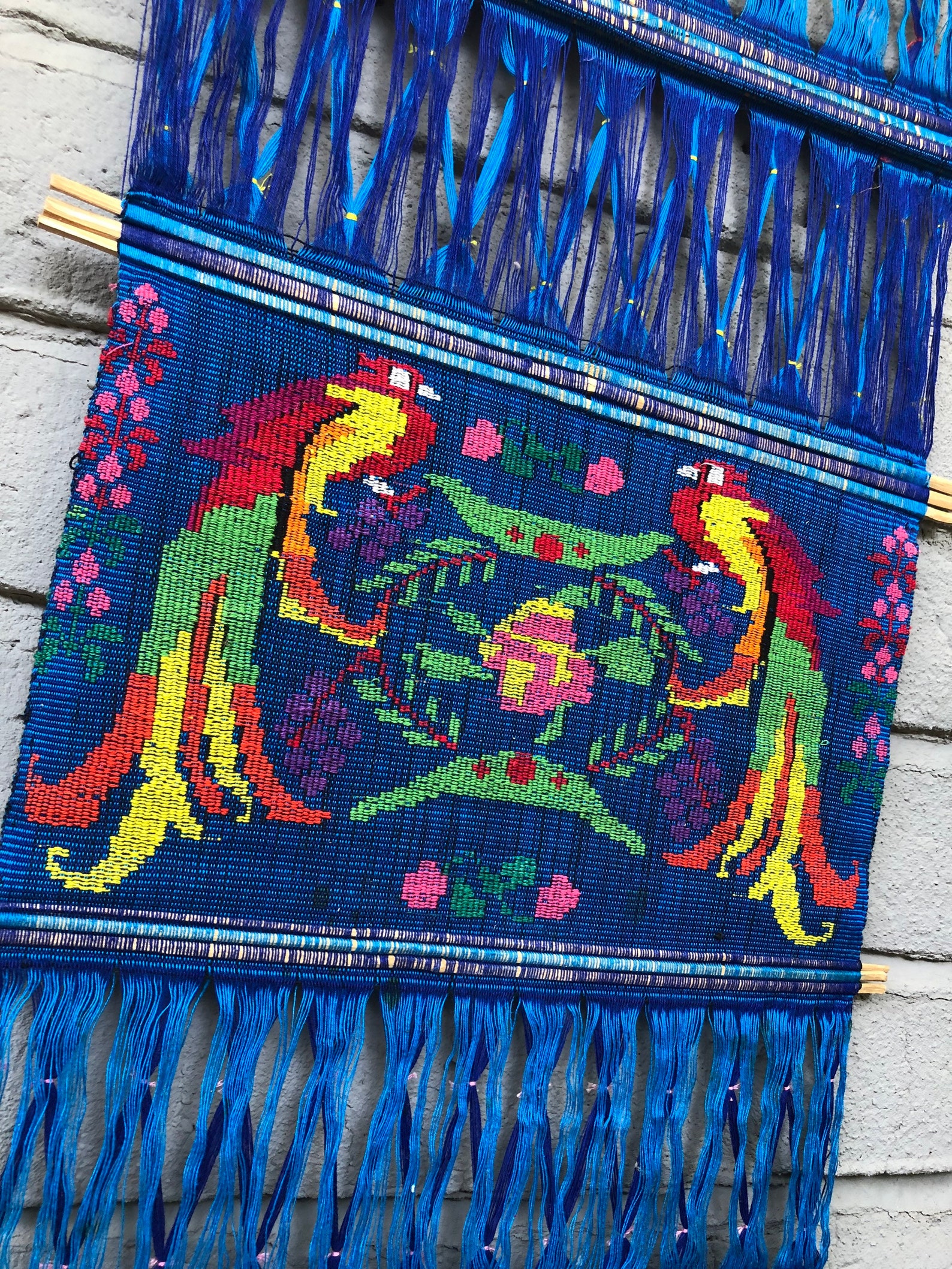 Vintage Woven South American Multi Colored Tapestry / Wall - Etsy