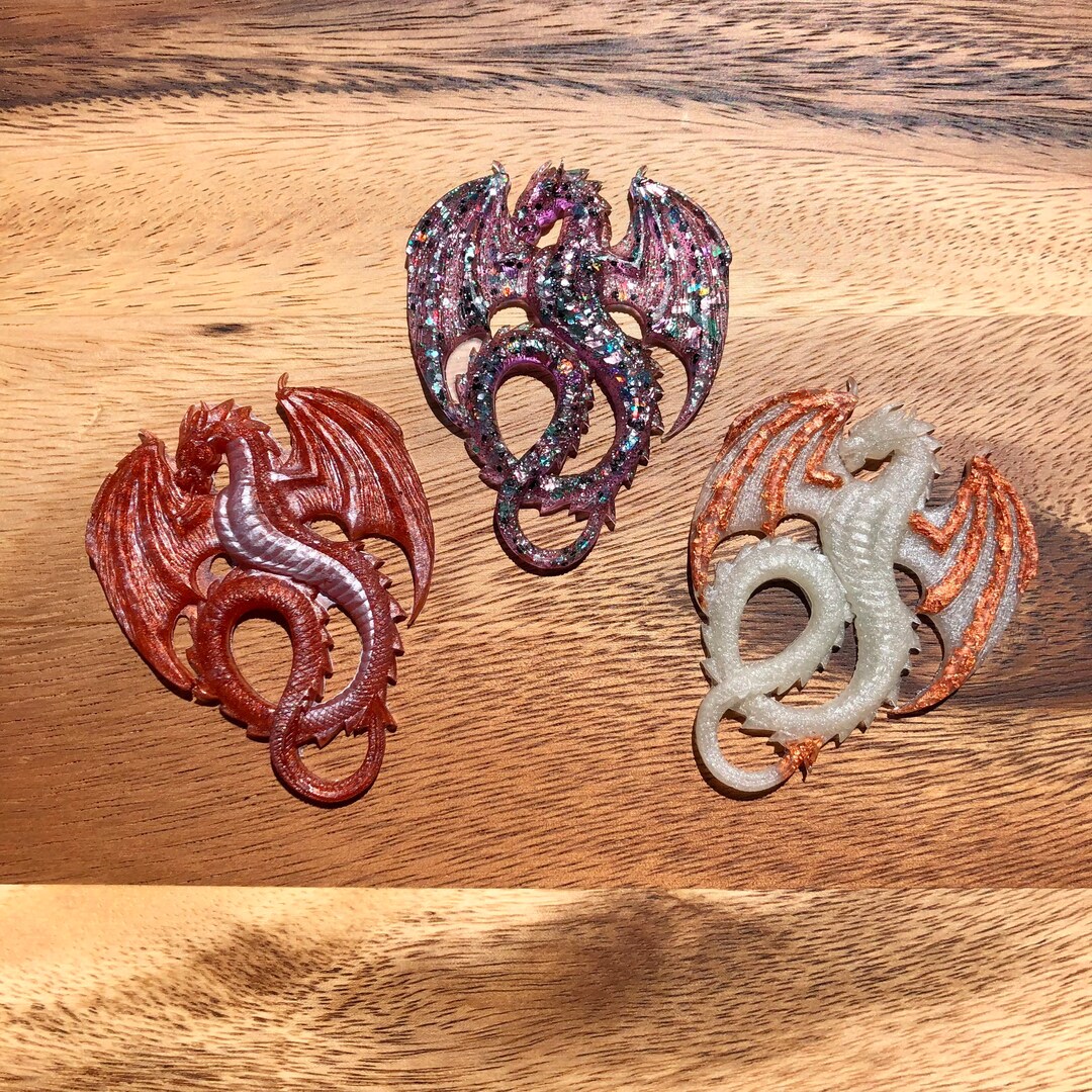 Resin Dragon Trinket / Fantasy Dragon Trinket / Fantasy Home Decor ...