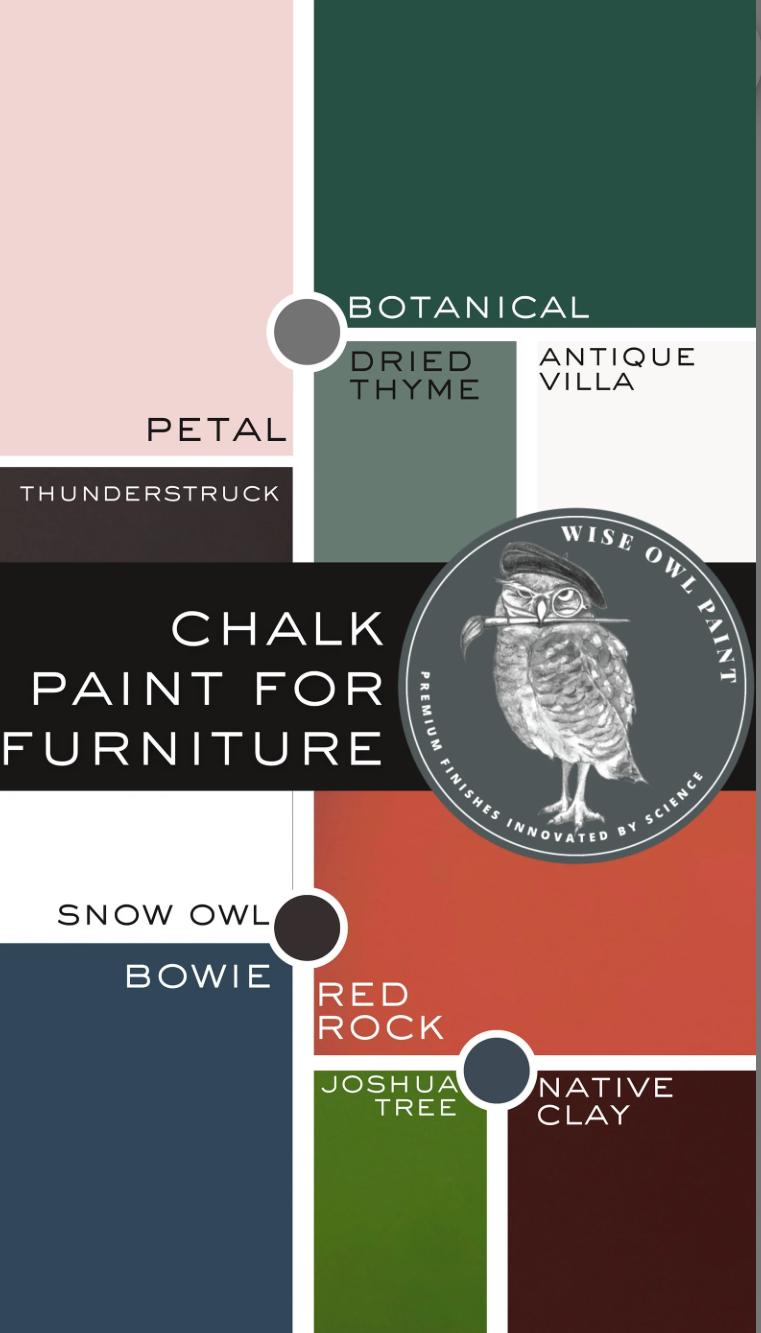 Chalk Synthesis Paint WISE OWL 16oz-32 Oz Eco Friendly Chalk/clay ...