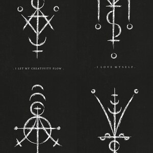 Illustration Sigil of Intention - A5 Format - Magic Symbol - Witchcraft ...