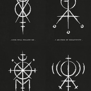 Illustration Sigil of Intention - A5 Format - Magic Symbol - Witchcraft ...