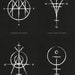 Illustration Sigil of Intention A5 Size Magic Symbol Witchcraft ...