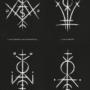 Illustration Sigil of Intention - A5 Format - Magic Symbol - Witchcraft ...
