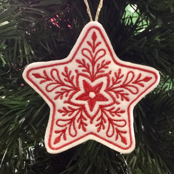 Felt Star Ornament - Etsy