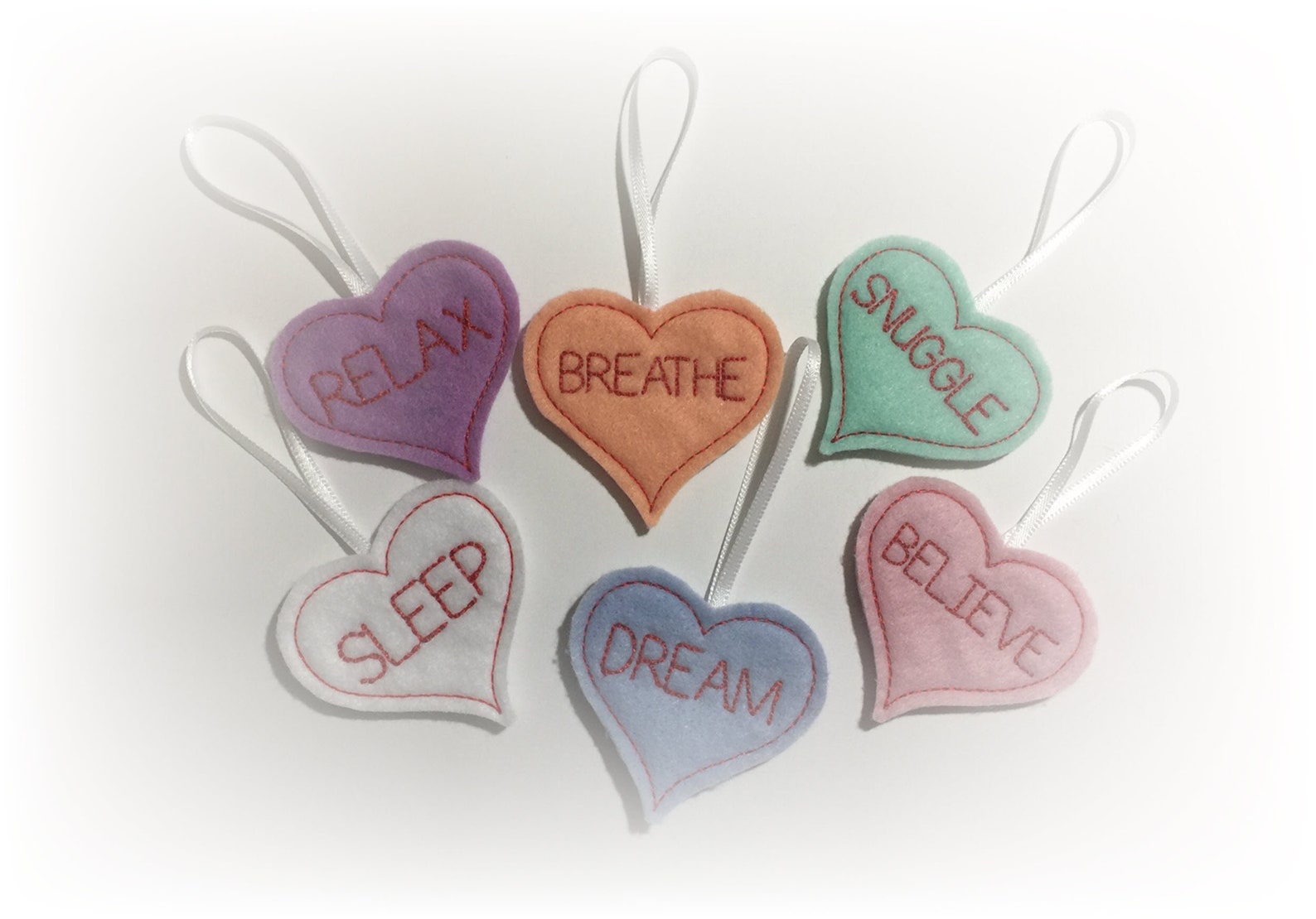Set of 6 Mini Valentines Day Heart Ornaments or Gift Tags - Etsy