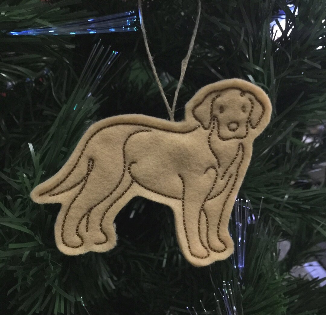 Felt Yellow Lab Dog Ornament. Felt Golden Lab Dog Ornament. Golden Lab ...