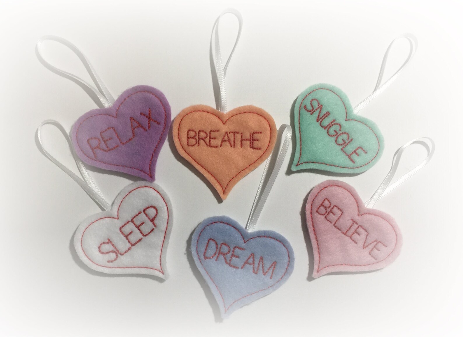 Set of 6 Mini Valentines Day Heart Ornaments or Gift Tags - Etsy