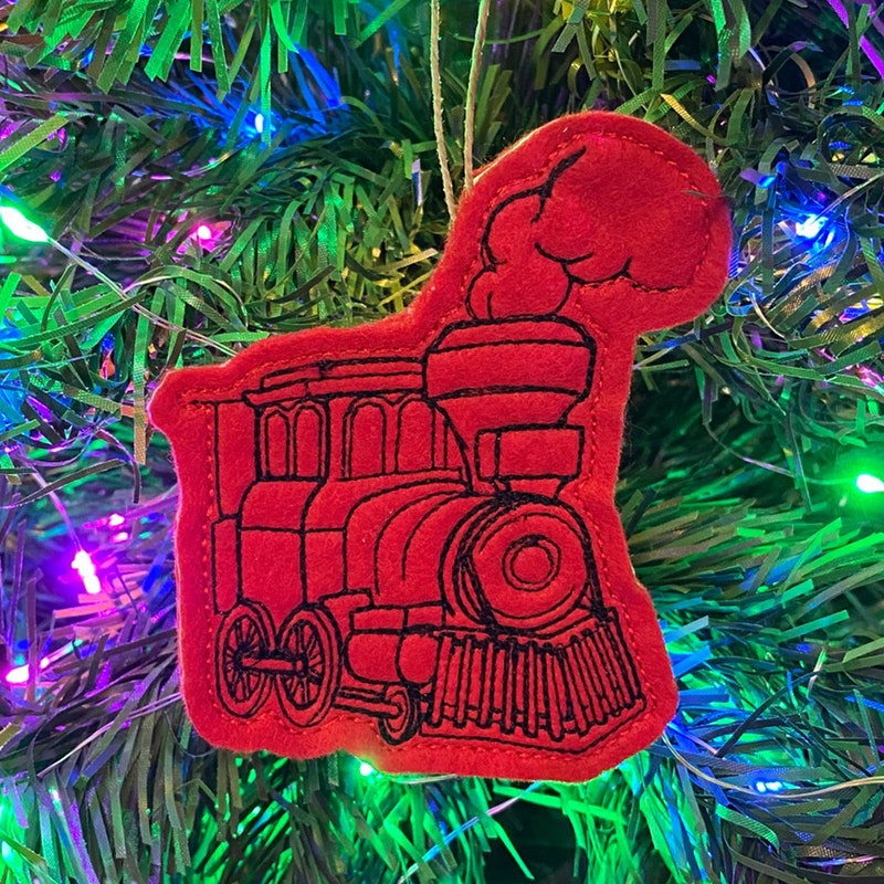 Felt Train Ornament - Etsy