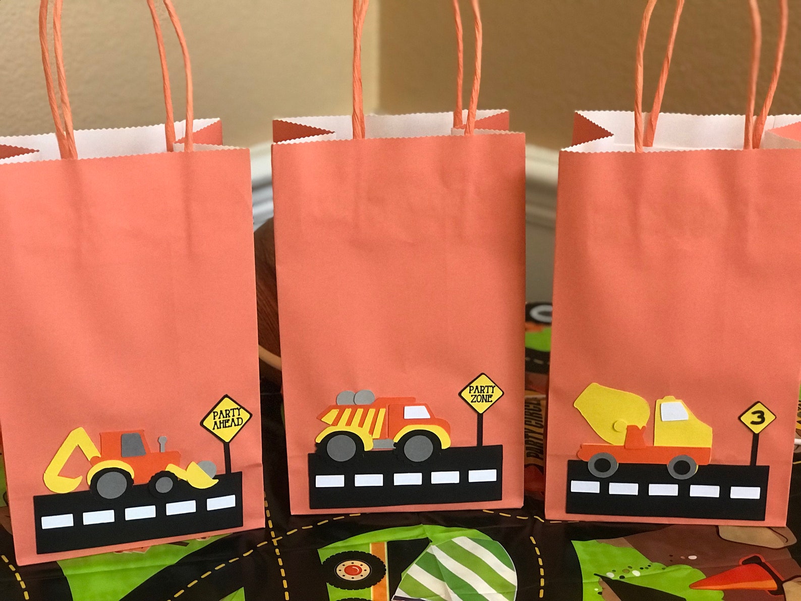 Construction Favor Bags,construction Treat Bags,construction Favor Bags ...