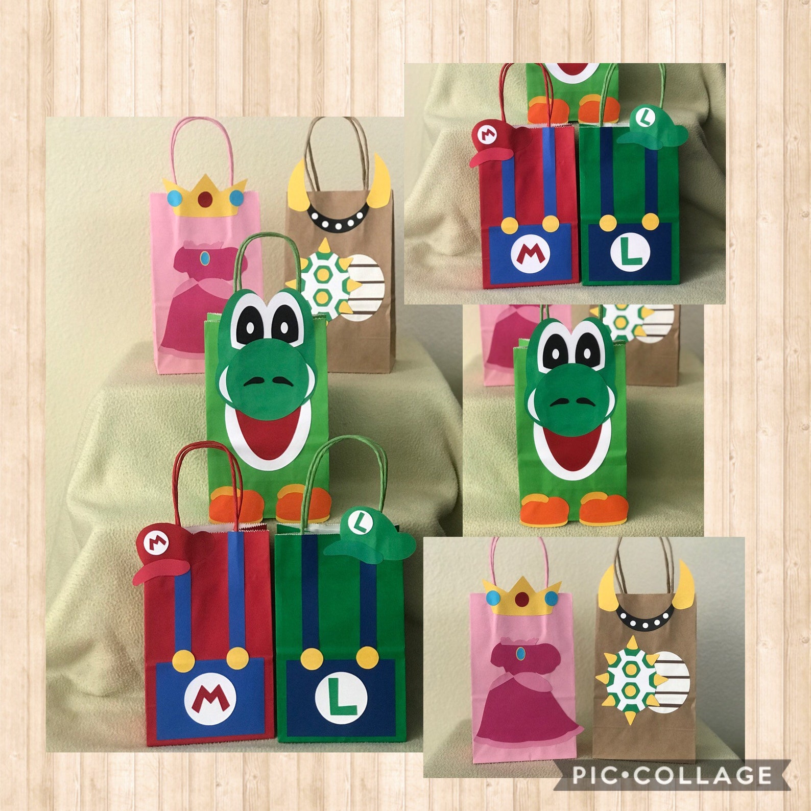 Mario Brothers Treat Bag Mario Brother Favor Bags Mario Goodie | Etsy