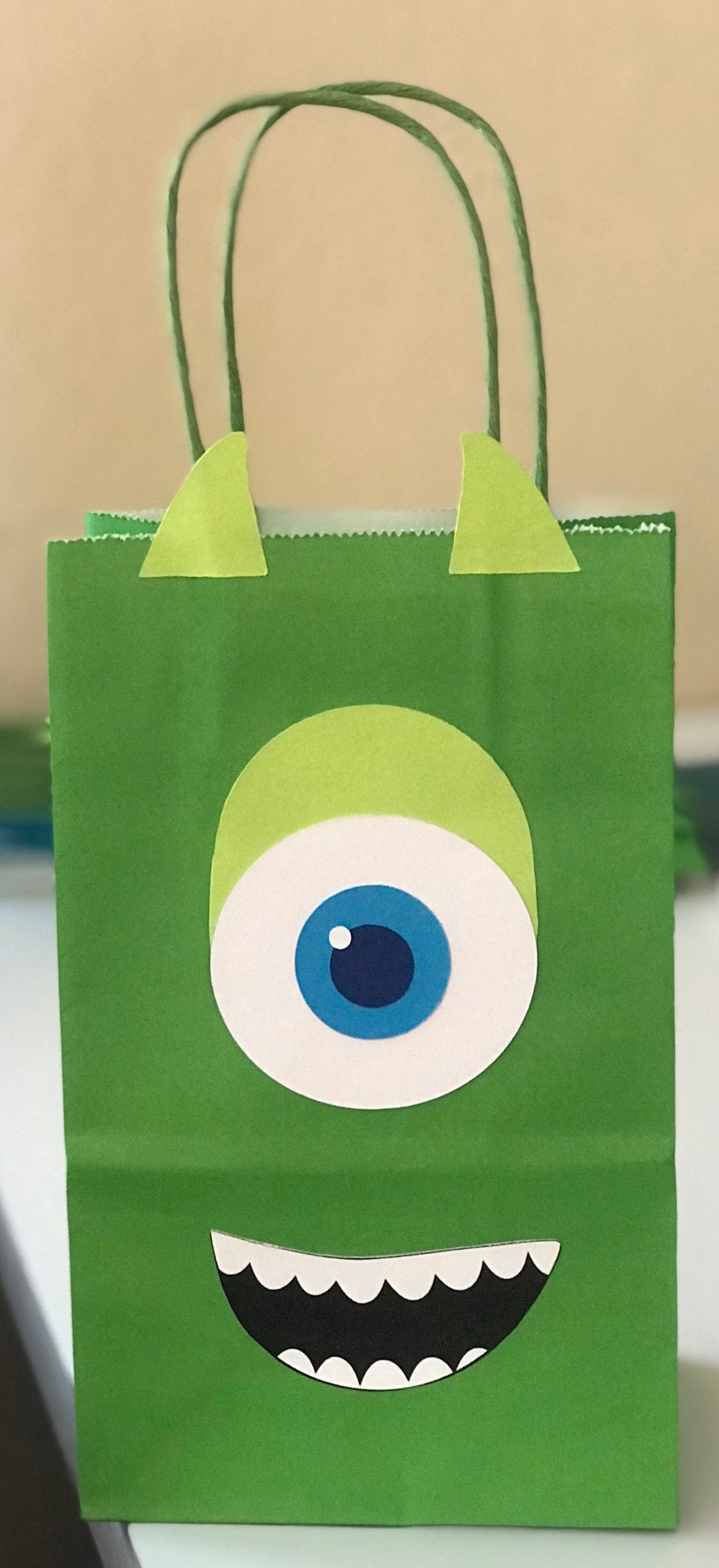 Monsters Inc Favor Bagsmonsters Inc Birthday Monsters Inc - Etsy