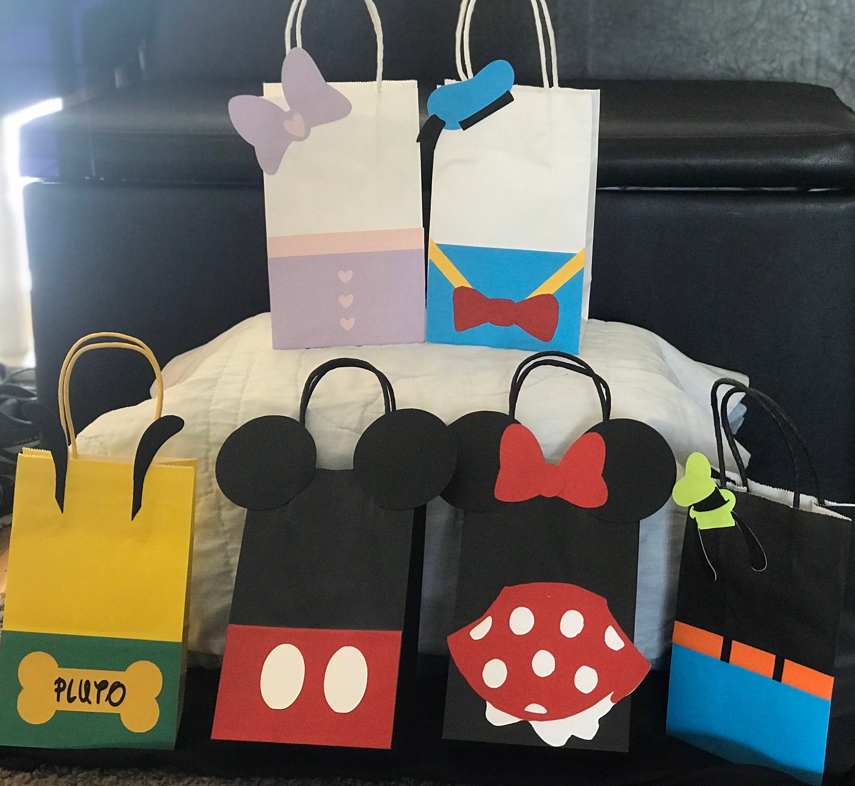 Mickey Favor Bags,mickey Birthday,mickey Party,mickey Goodie Bags ...
