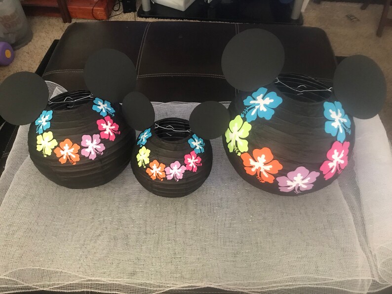 Mickey Mouse inspired paper lanterns | Etsy