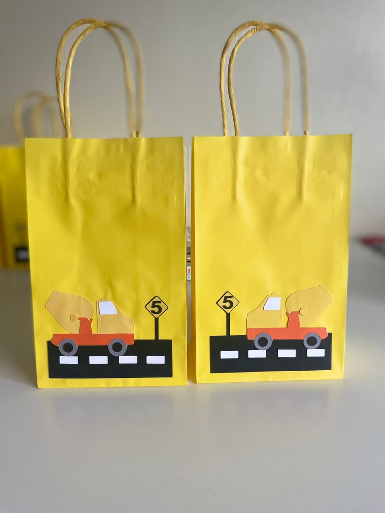 Construction Favor Bags,construction Treat Bags,construction Favor Bags ...