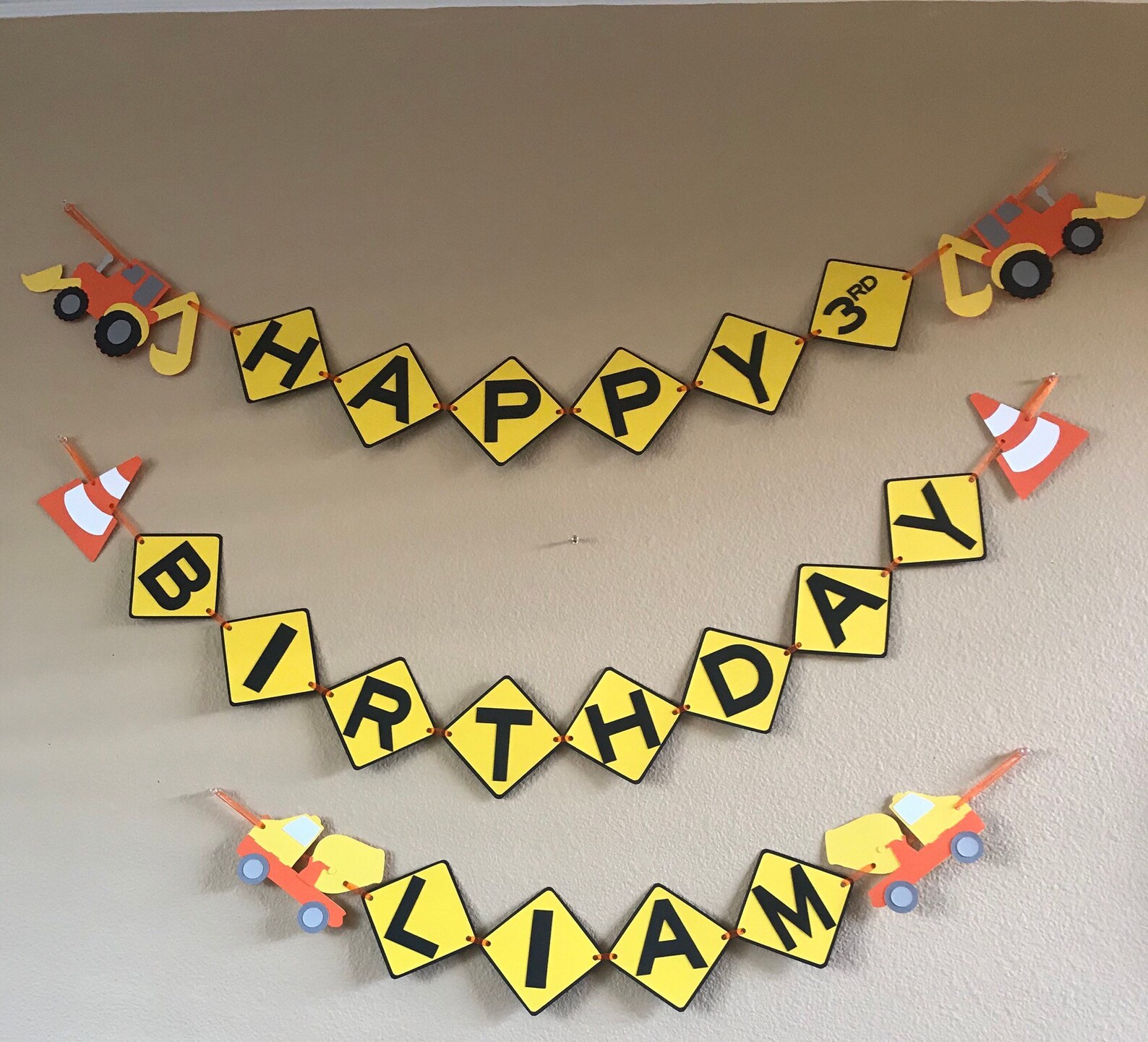 Construction Birthday Bannerdump Truck Birthday Banner - Etsy