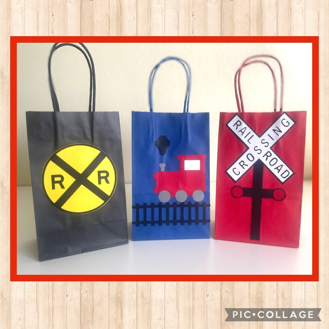 Train Favor Bags Train Goodie Bags Train Treat Bags Train - Etsy