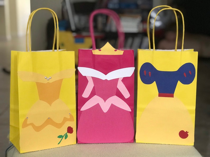 Princess Favor Bags Princess Treat Bags Princess Goodie - Etsy