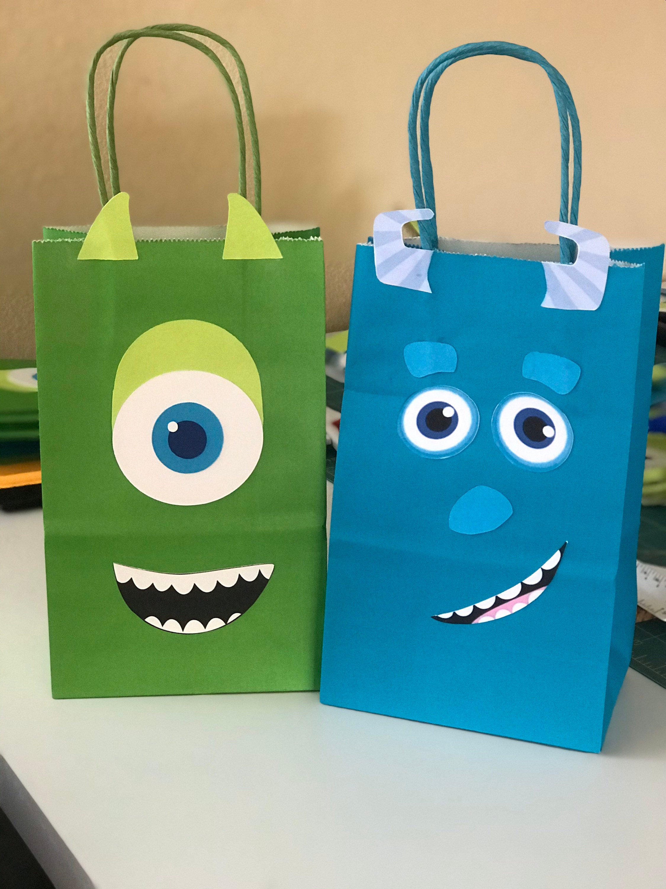 Monsters Inc Favor Bagsmonsters Inc Birthday Monsters Inc - Etsy