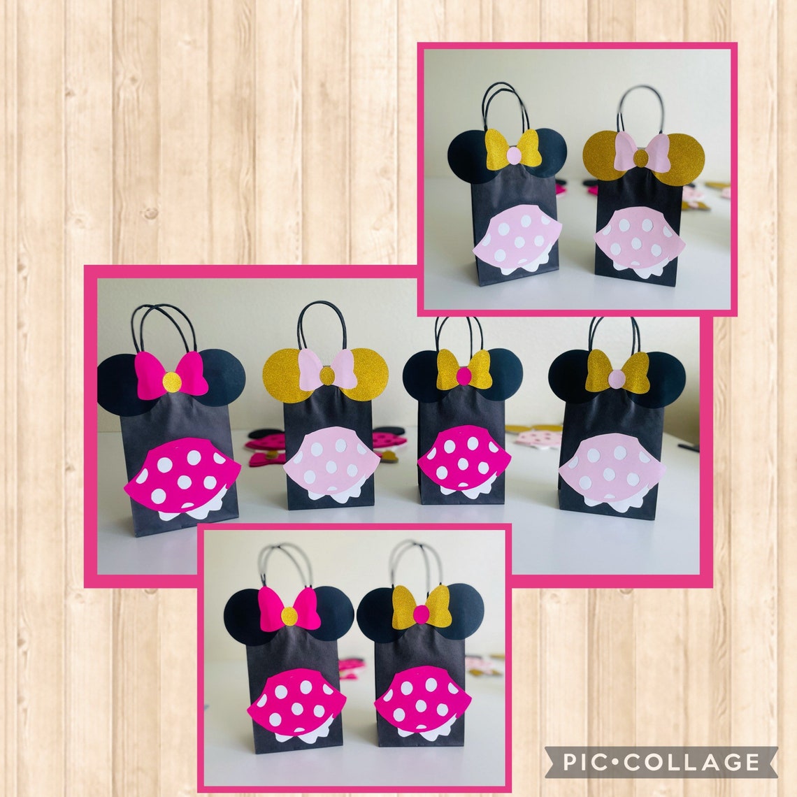 Minnie Mouse Favor Bags Minnie Mouse Goodie Bags Minnie - Etsy