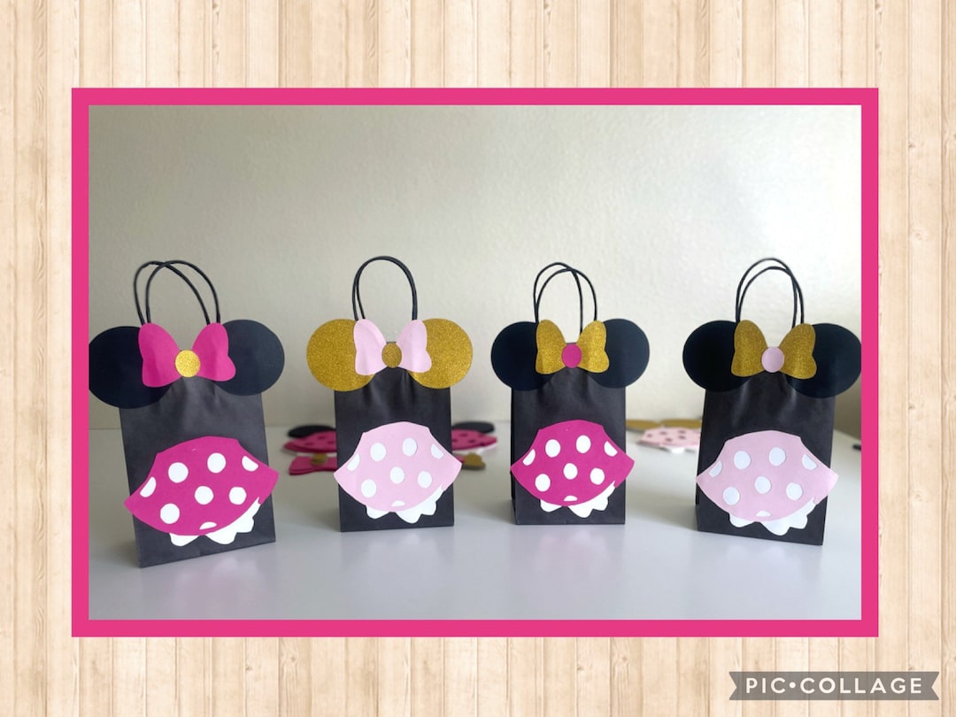 Minnie Mouse Favor Bags, Minnie Mouse Goodie Bags, Minnie Mouse Treat ...