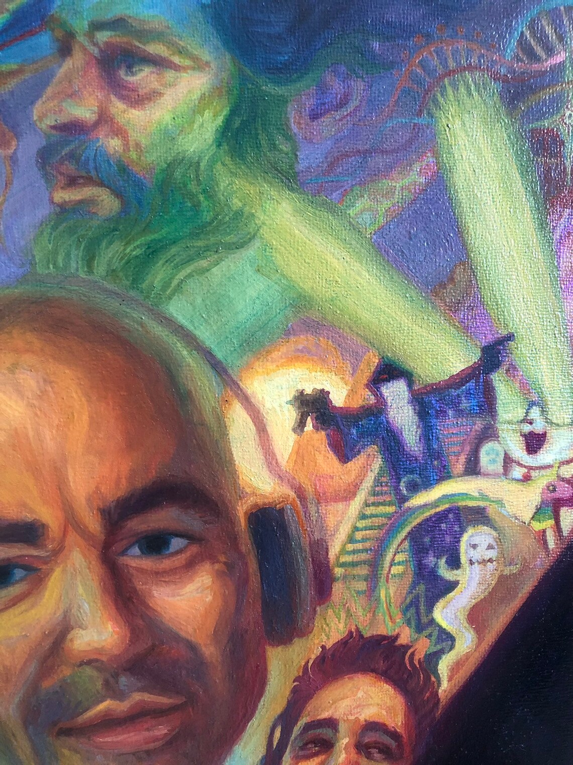 Joe Rogan Experience Podcast - Oil and Acrylic on 12x16in Wood Panel ...