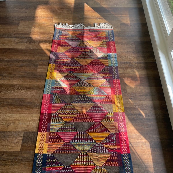 Flat Weave Runner - Etsy