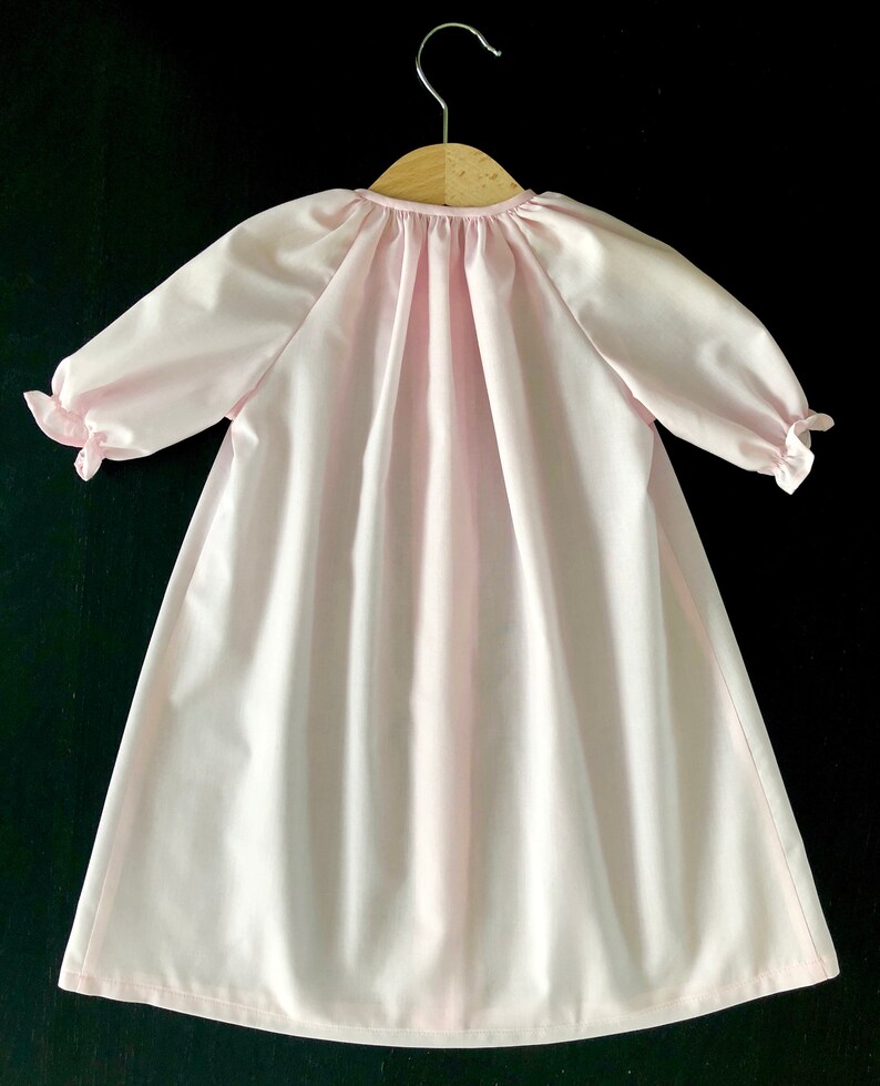 Pale Pink Vintage-style Baby Day Dress With Hand Embroidery, Newborn ...