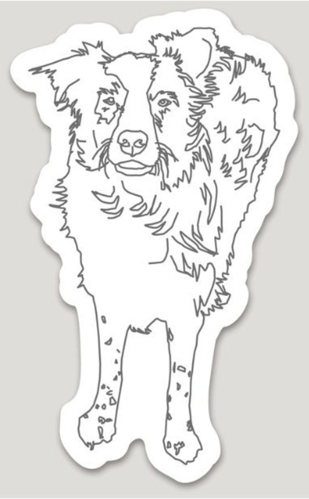 Vertical Dog Sticker - Etsy