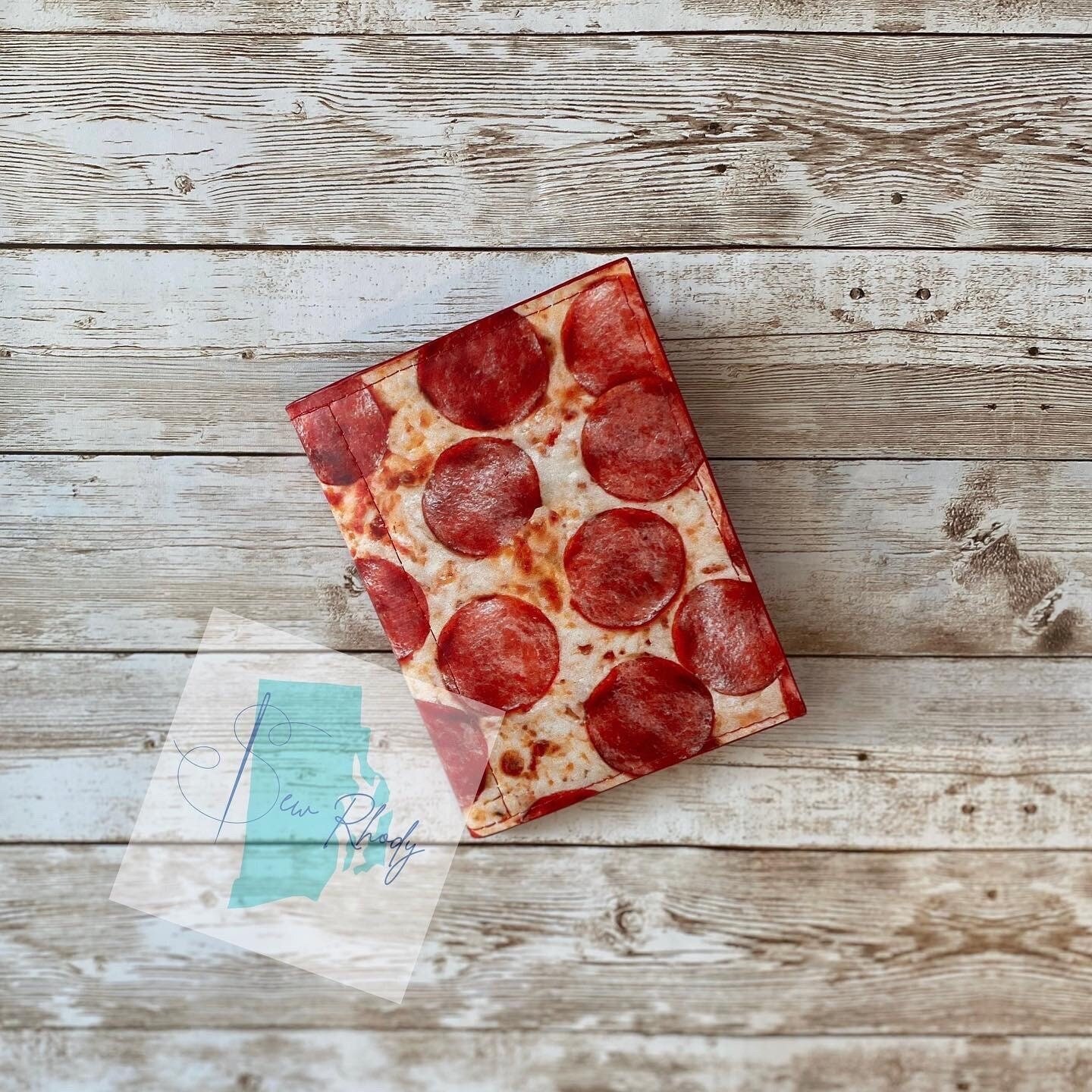 Notepad Cover, Notebook Cover, Memo Pad Holder, Pizza Notebook, Mini ...