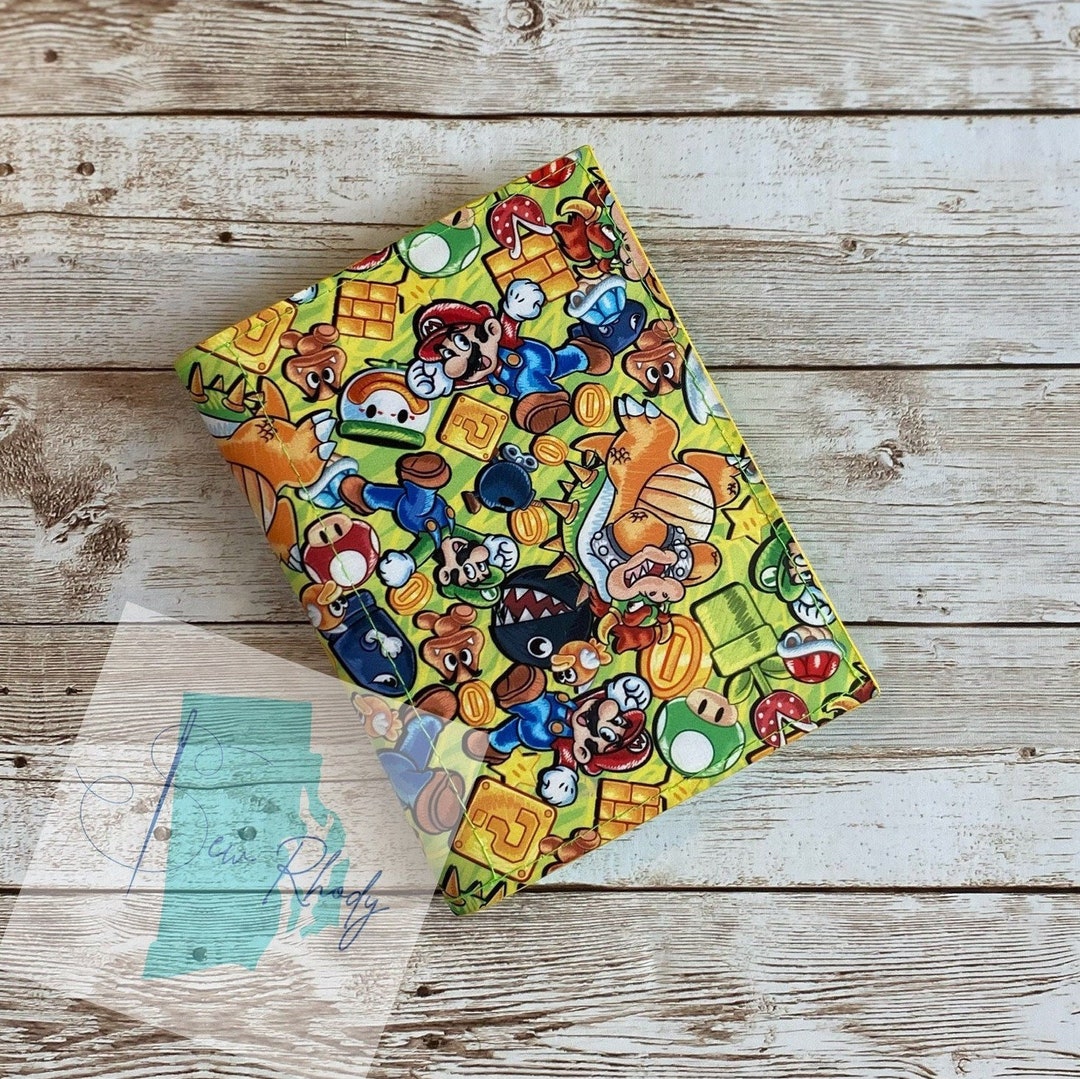 Notepad Cover, Notebook Cover, Memo Pad Holder, Mario Notebook, Mini ...