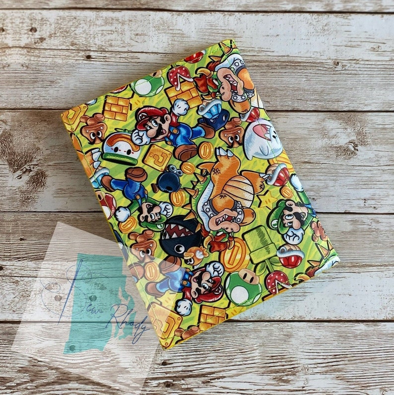 Notepad Cover, Notebook Cover, Memo Pad Holder, Mario Notebook, Mini ...
