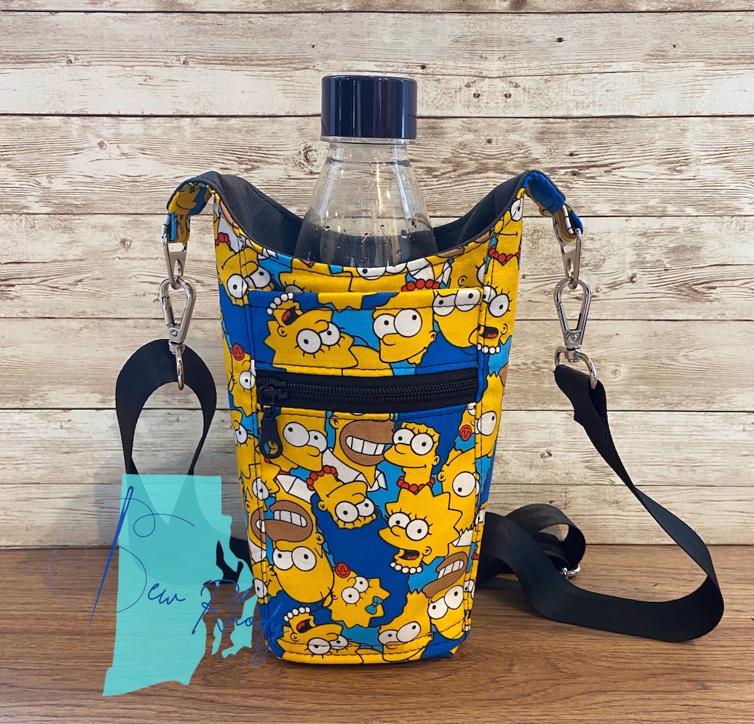 The Simpsons Water Bottle Holder With Strap H2O to Go Sling - Etsy
