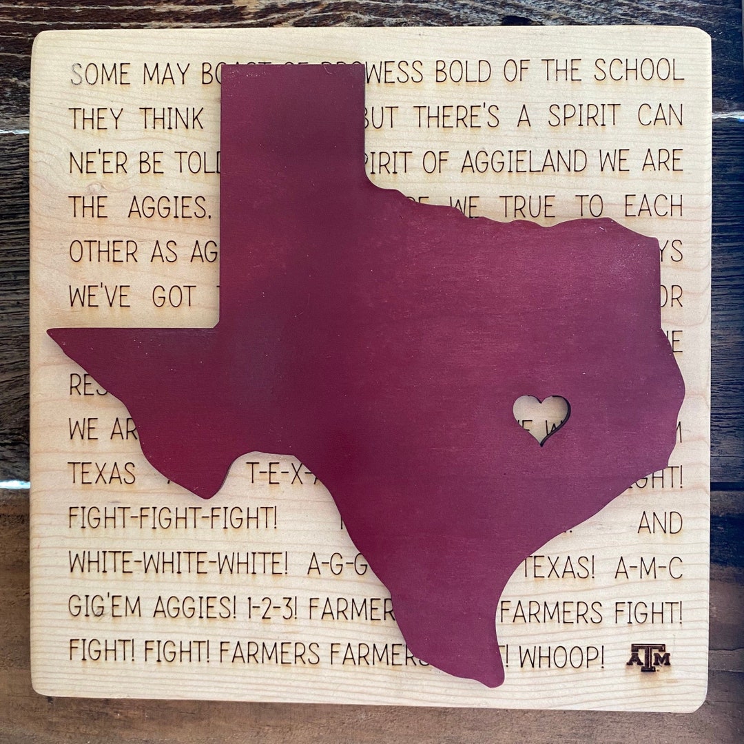 Spirit of Aggieland Sign - Etsy