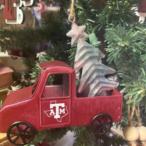 Texas A&m Aggie Christmas Ornament - Etsy