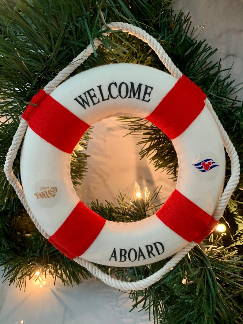 Disney Cruise Line Wonder Welcome Aboard Life Ring Preserver Dream ...