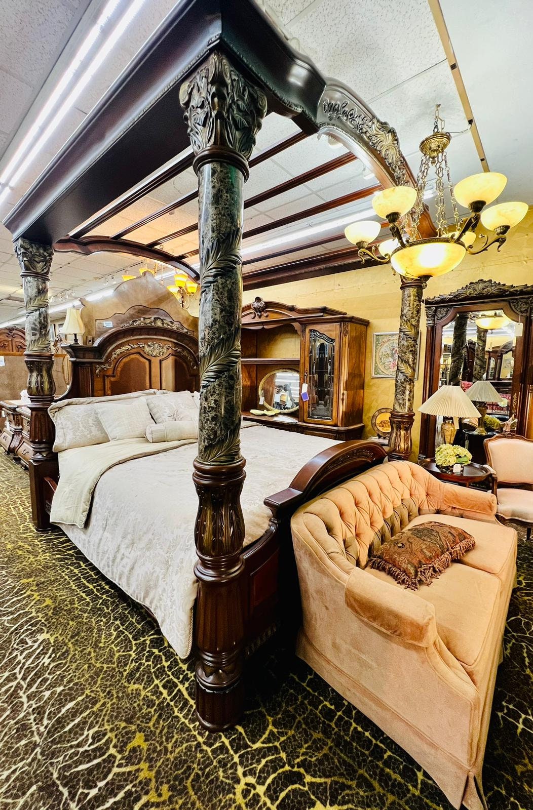 AICO by Michael Amini Villa Valencia 5PC King Size Bedroom Set - Etsy