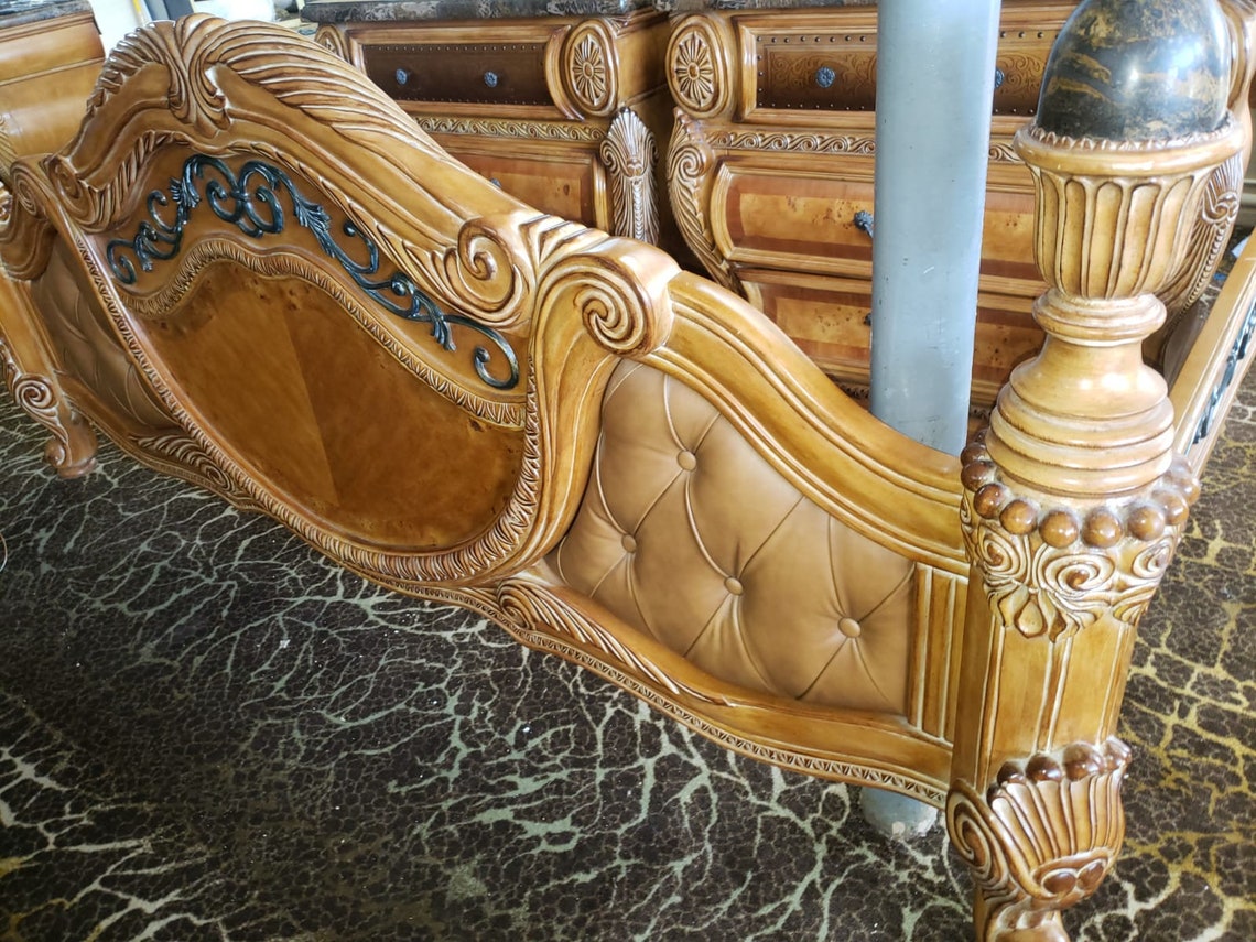 AICO by Michael Amini Trevi King Size Bedroom Set - Etsy