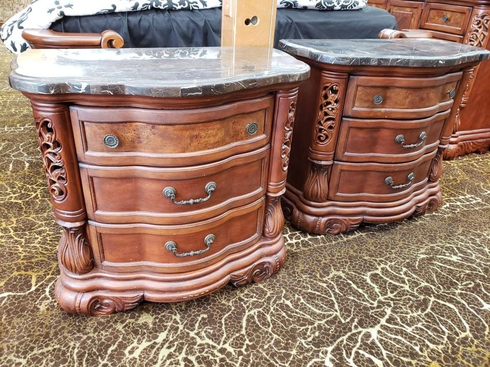 AICO by Michael Amini Excelsior 5PC King Size Bedroom Set - Etsy