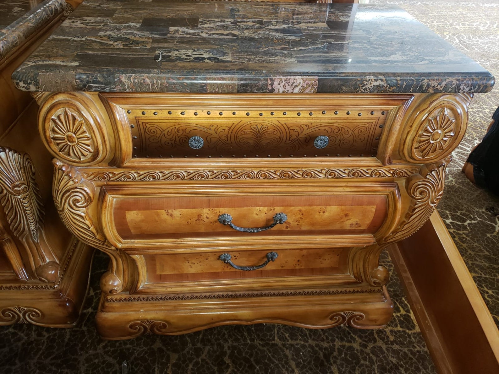AICO by Michael Amini Trevi King Size Bedroom Set - Etsy