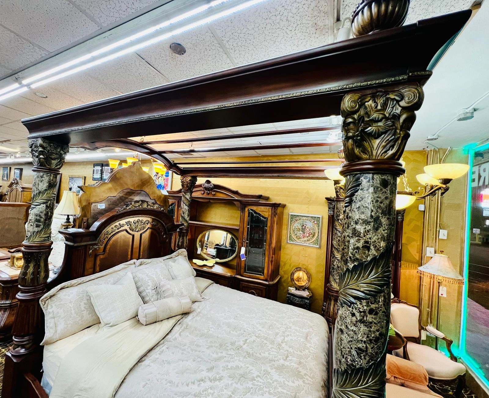 AICO by Michael Amini Villa Valencia 5PC King Size Bedroom Set - Etsy