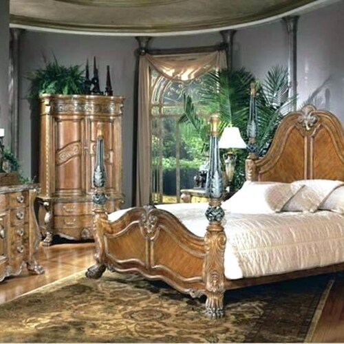 AICO by Michael Amini Excelsior 5PC King Size Bedroom Set - Etsy