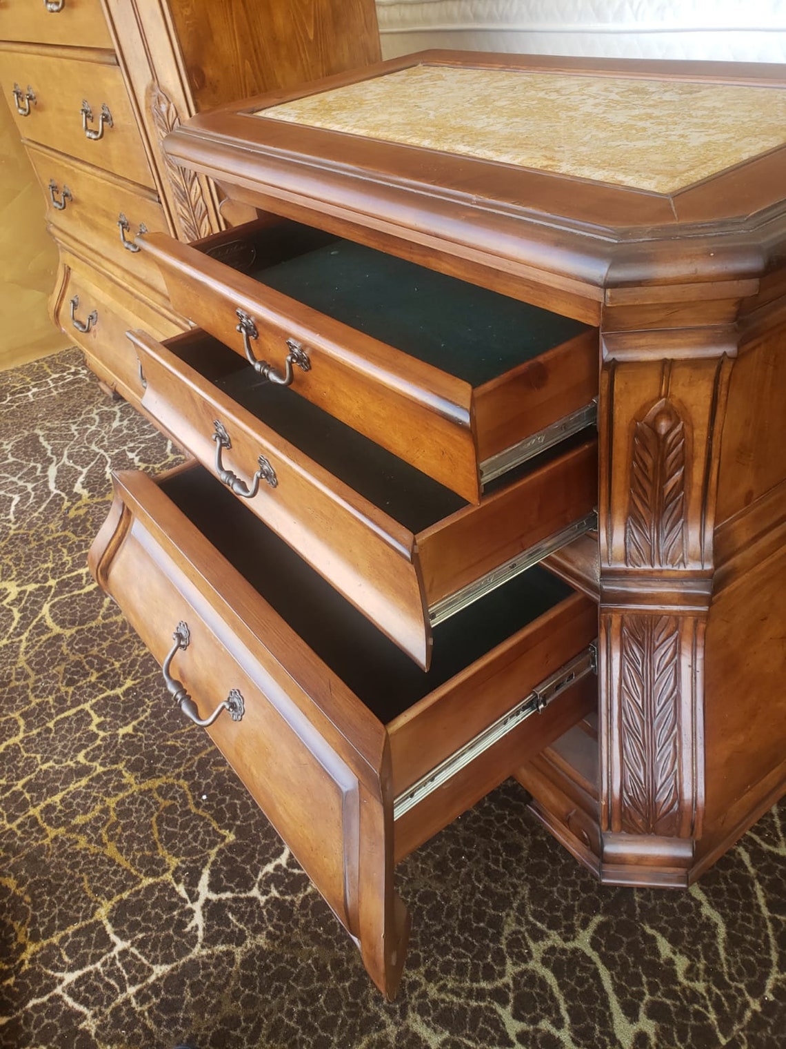 AICO by Michael Amini Tuscano Melange King Size Bedroom Set - Etsy