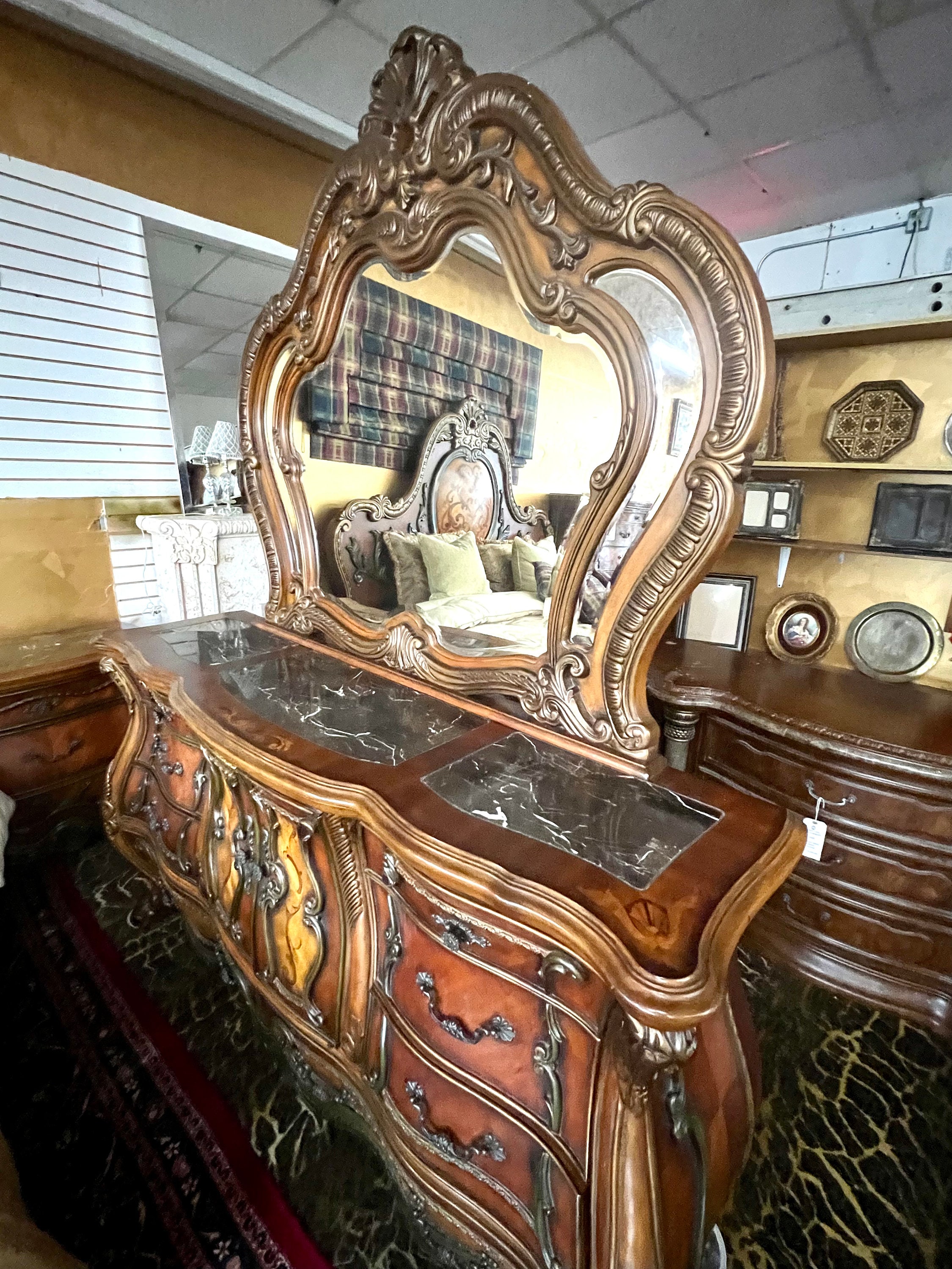 AICO by Michael Amini Chateau Beauvais 5PC King Size Bedroom Set - Etsy