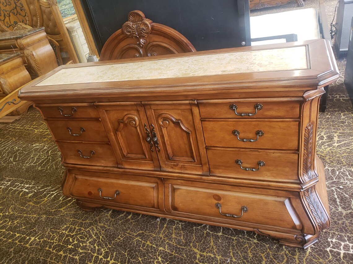 AICO by Michael Amini Tuscano Melange King Size Bedroom Set - Etsy