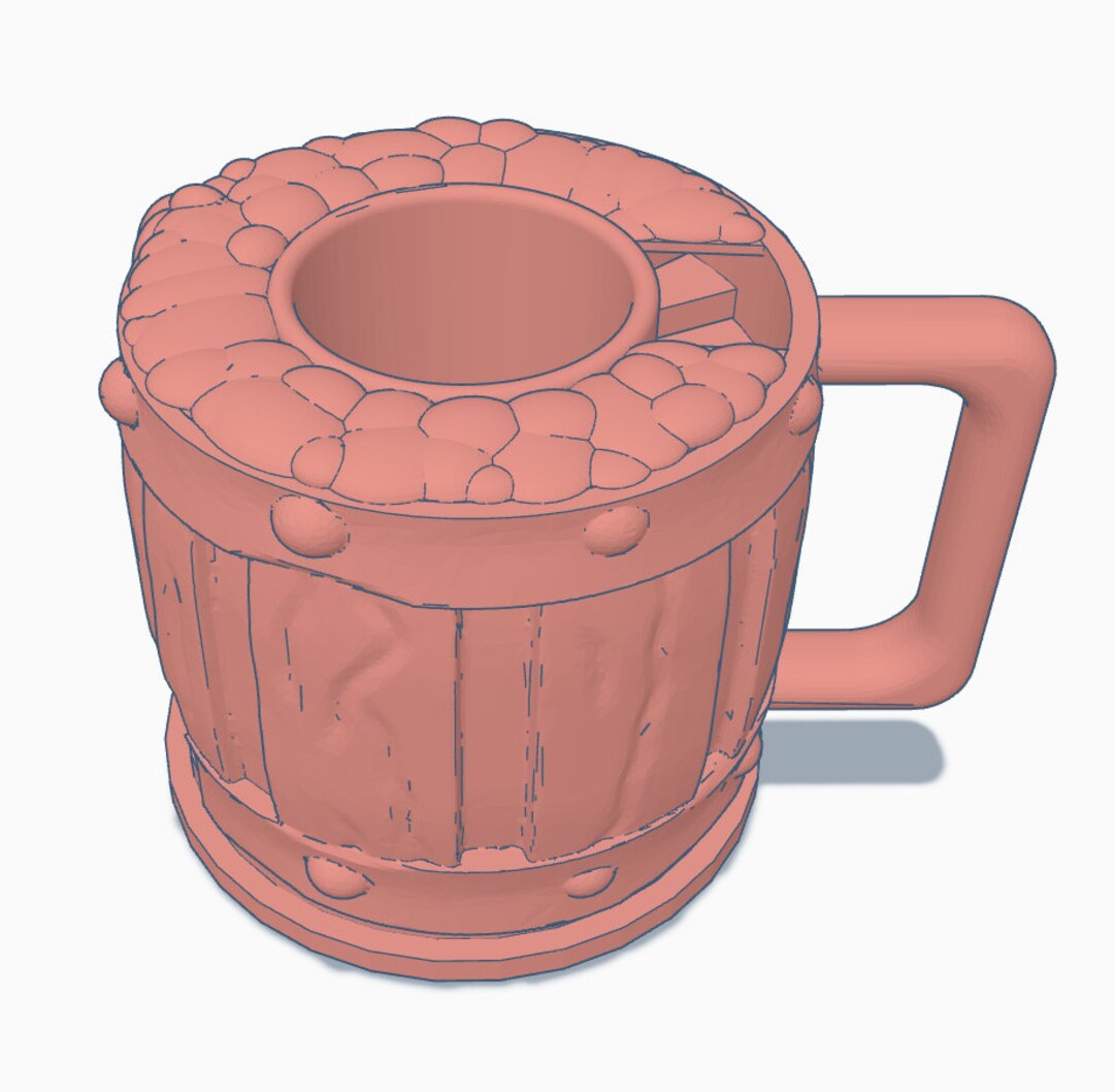 Dwarven Ale Mug Dice Tower STL File: D&D Board Game Can Holder - Etsy