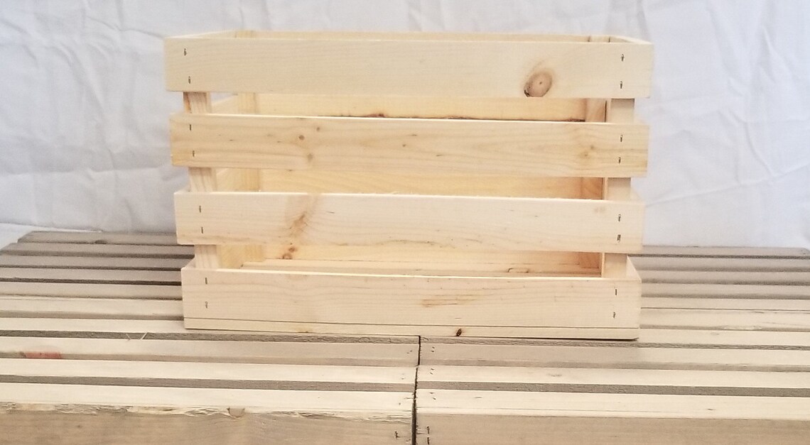 Nested Wood Crates 3 Piece, Medium, Large, X-large, Rustic Stain or ...