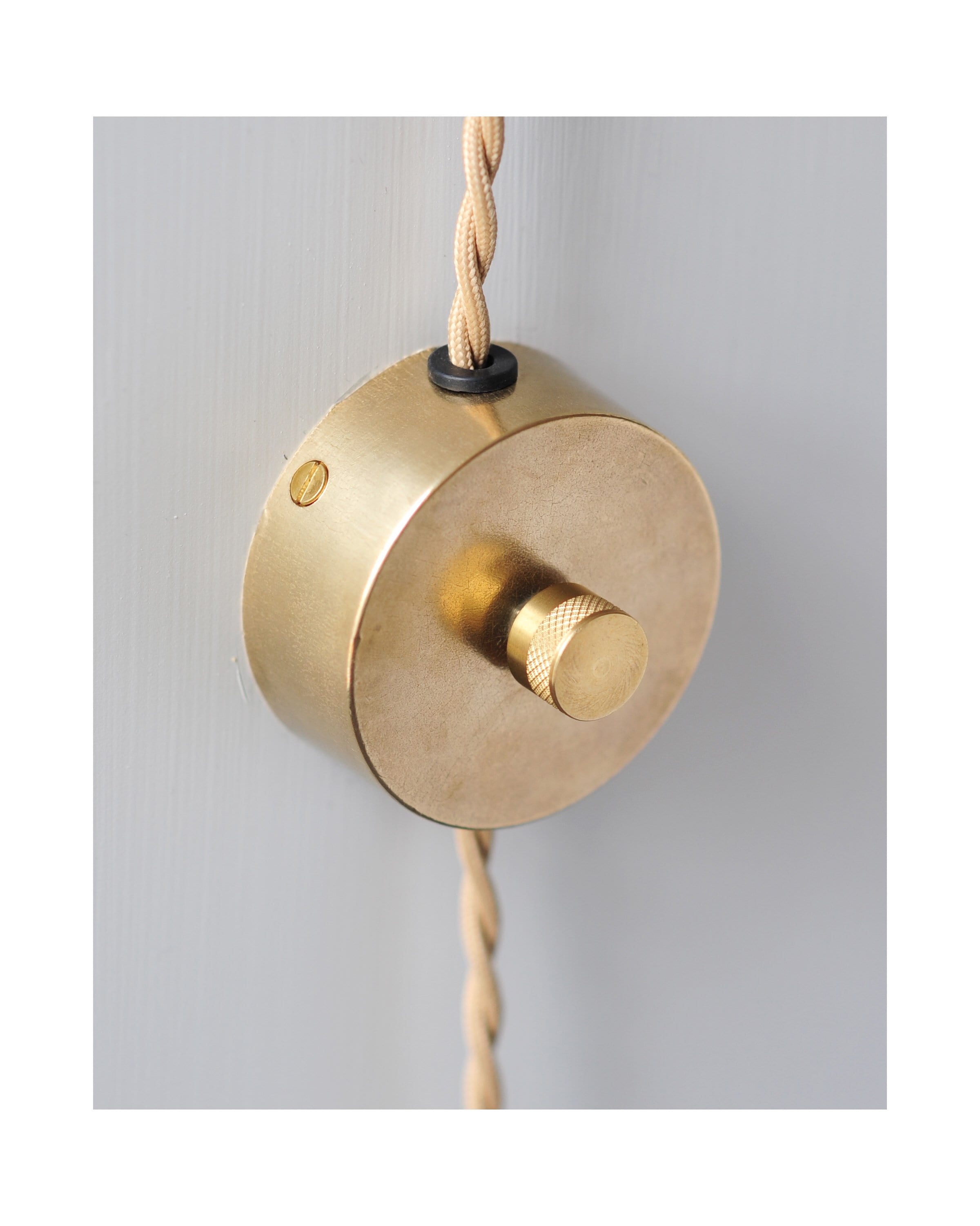 Cast Brass in-line dimmer switch. Wall mount for plug-in | Etsy