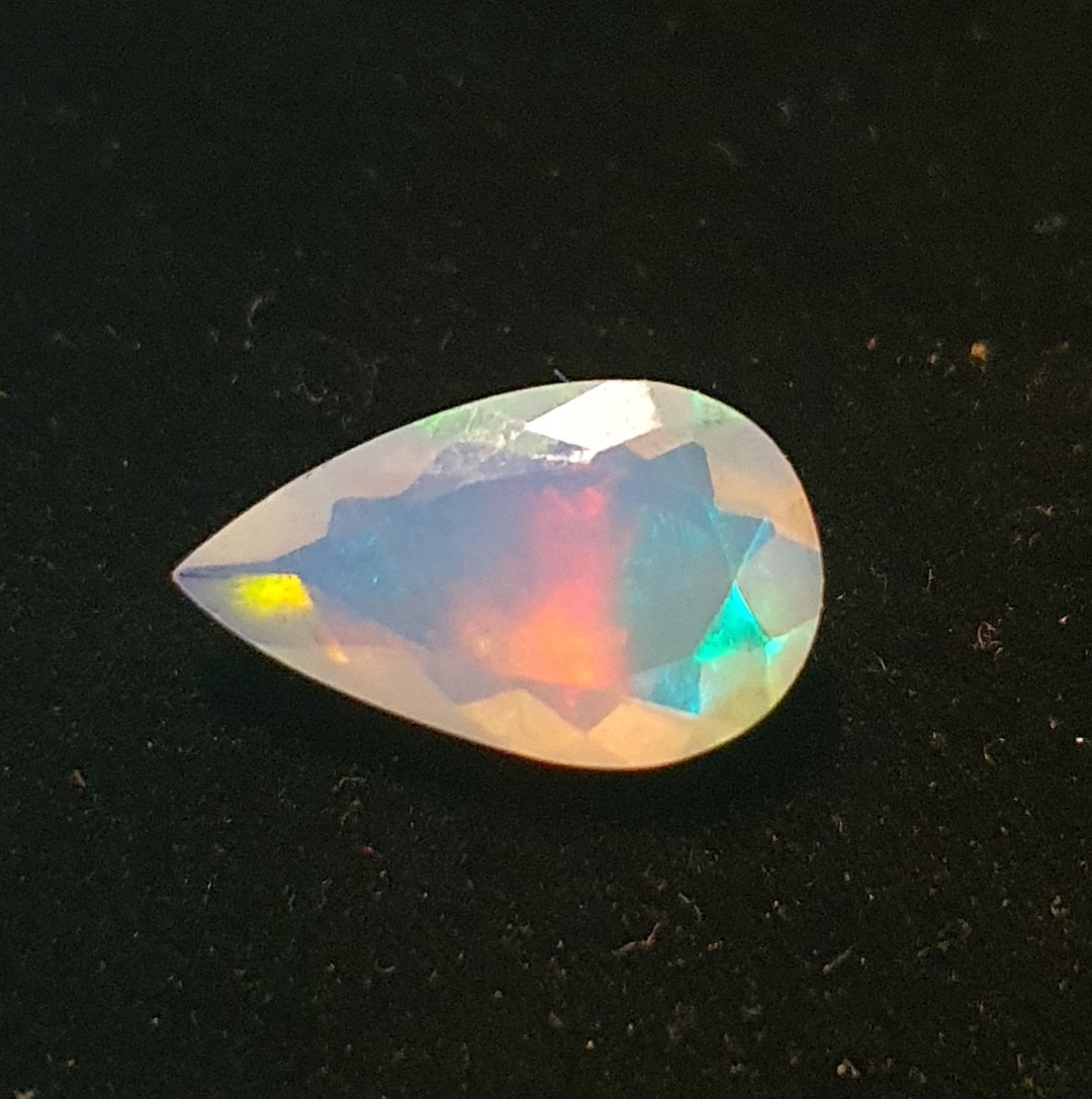 Buy Crystal Clear Opal Faceted Teardrop Gem for Ring Crafting//southern ...